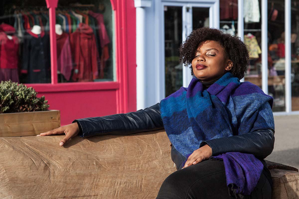 Big Blue Scarf World Wide Shipping www.thecuriousyak.com – The Curious ...